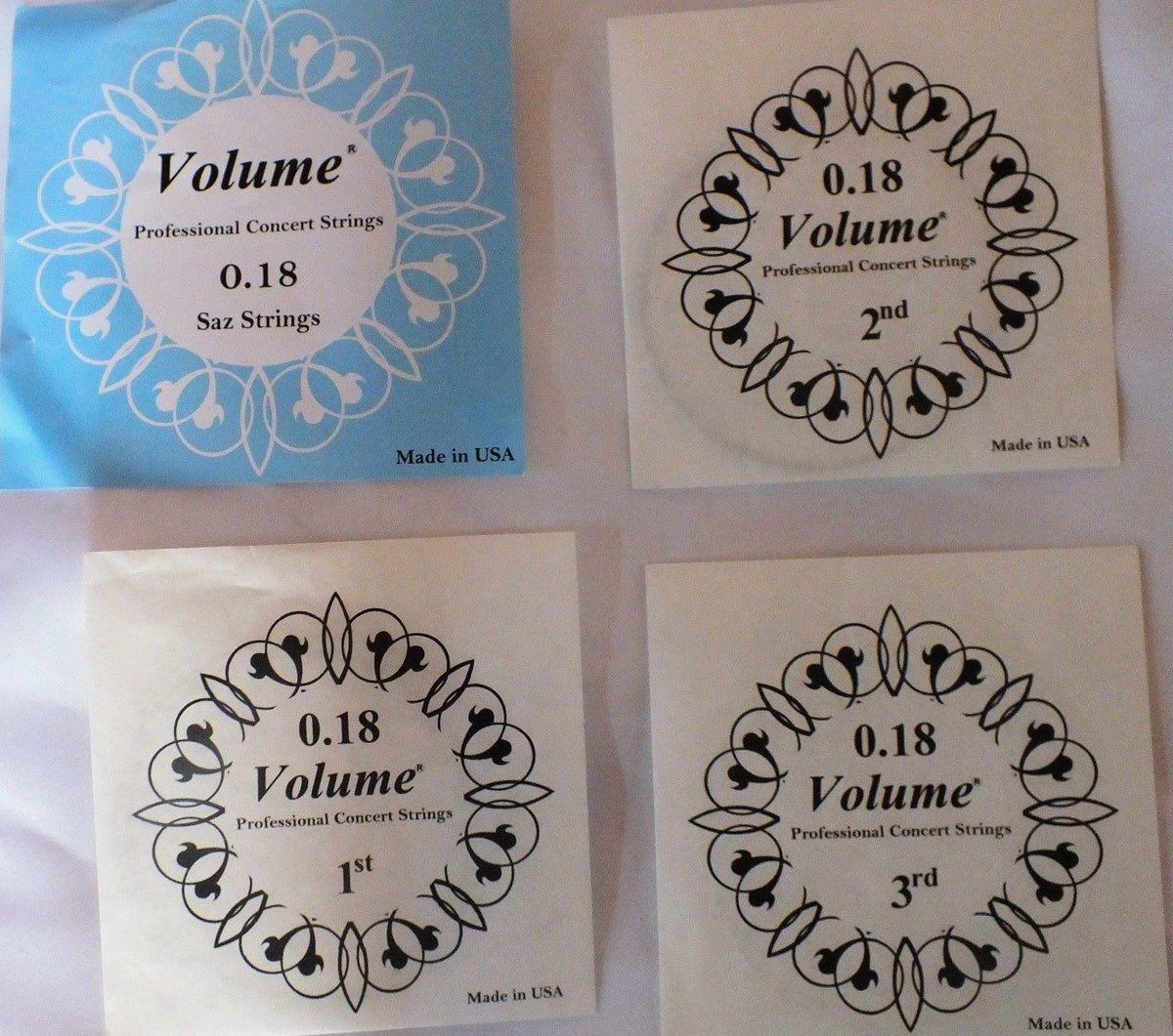 Volume String Set For Short Neck Saz Baglama 0.18 Mm – Unosell Muzik ...